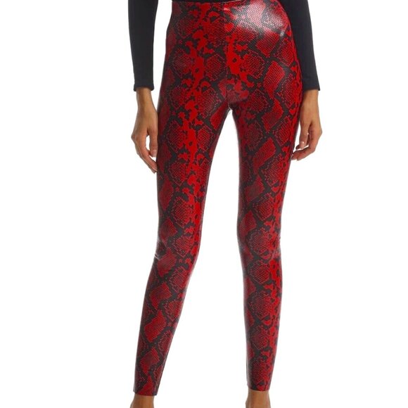 Commando | Pants & Jumpsuits | Commando Faux Leather Animal Legging Red ...